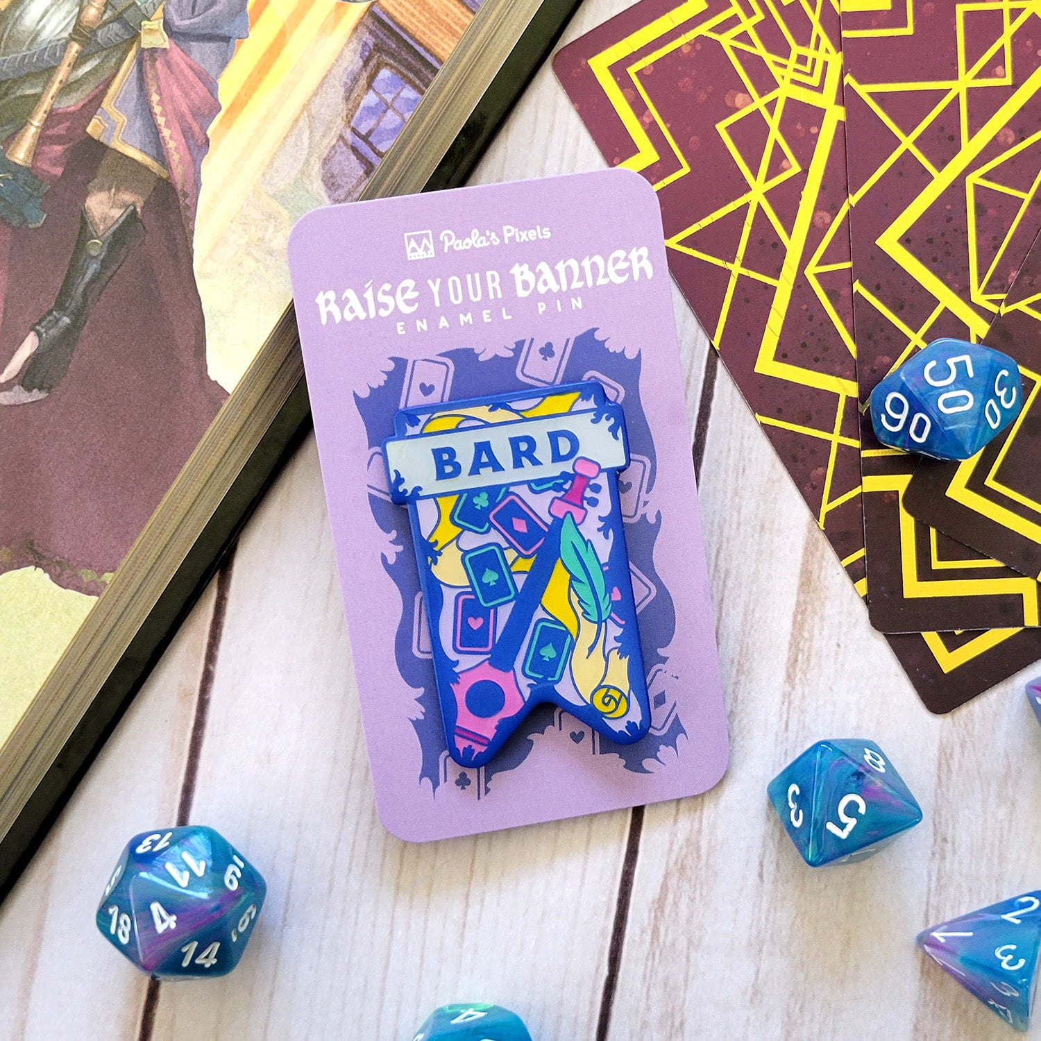 Bard Banner Enamel Pin – Paola's Pixels
