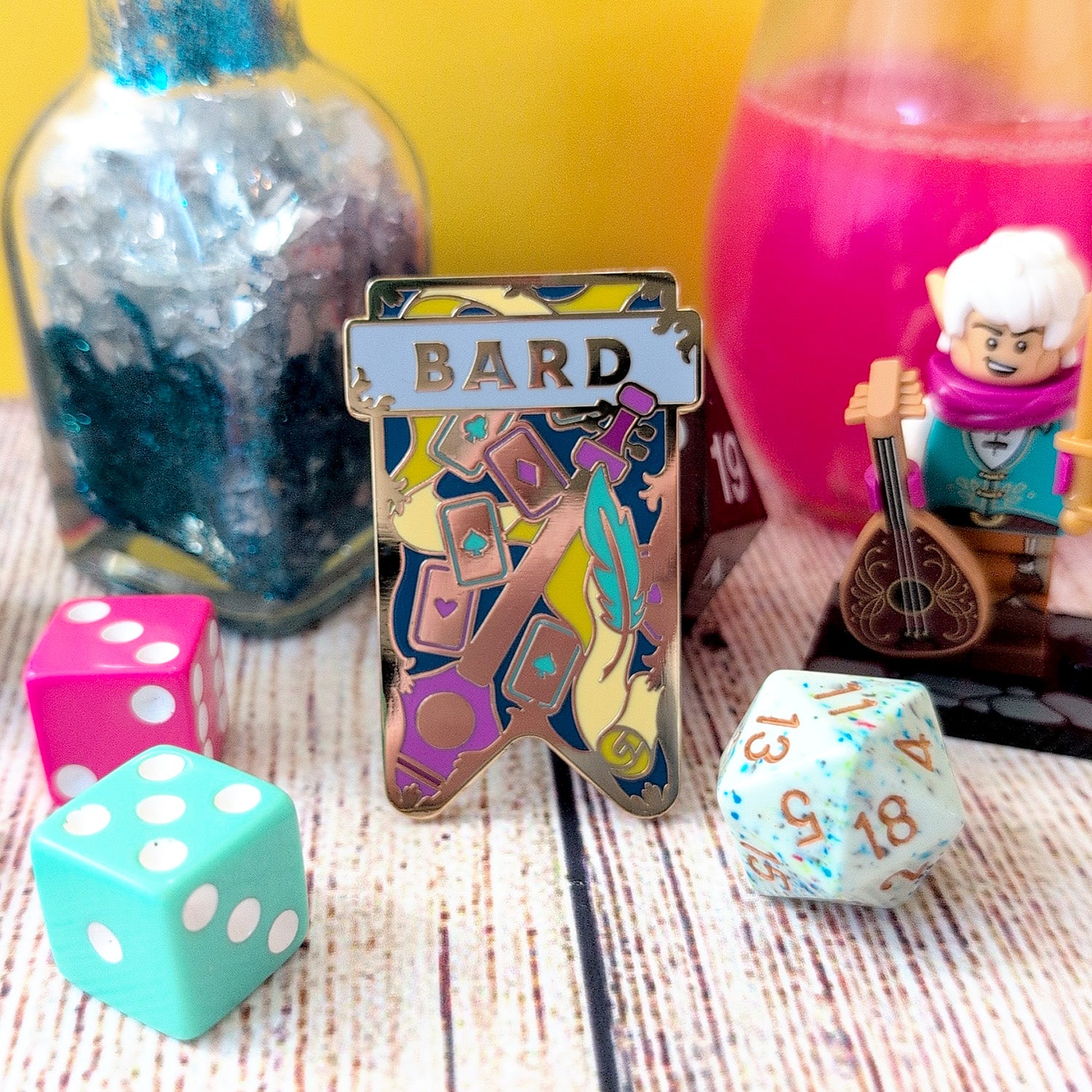 Bard Banner Enamel Pin – Paola's Pixels