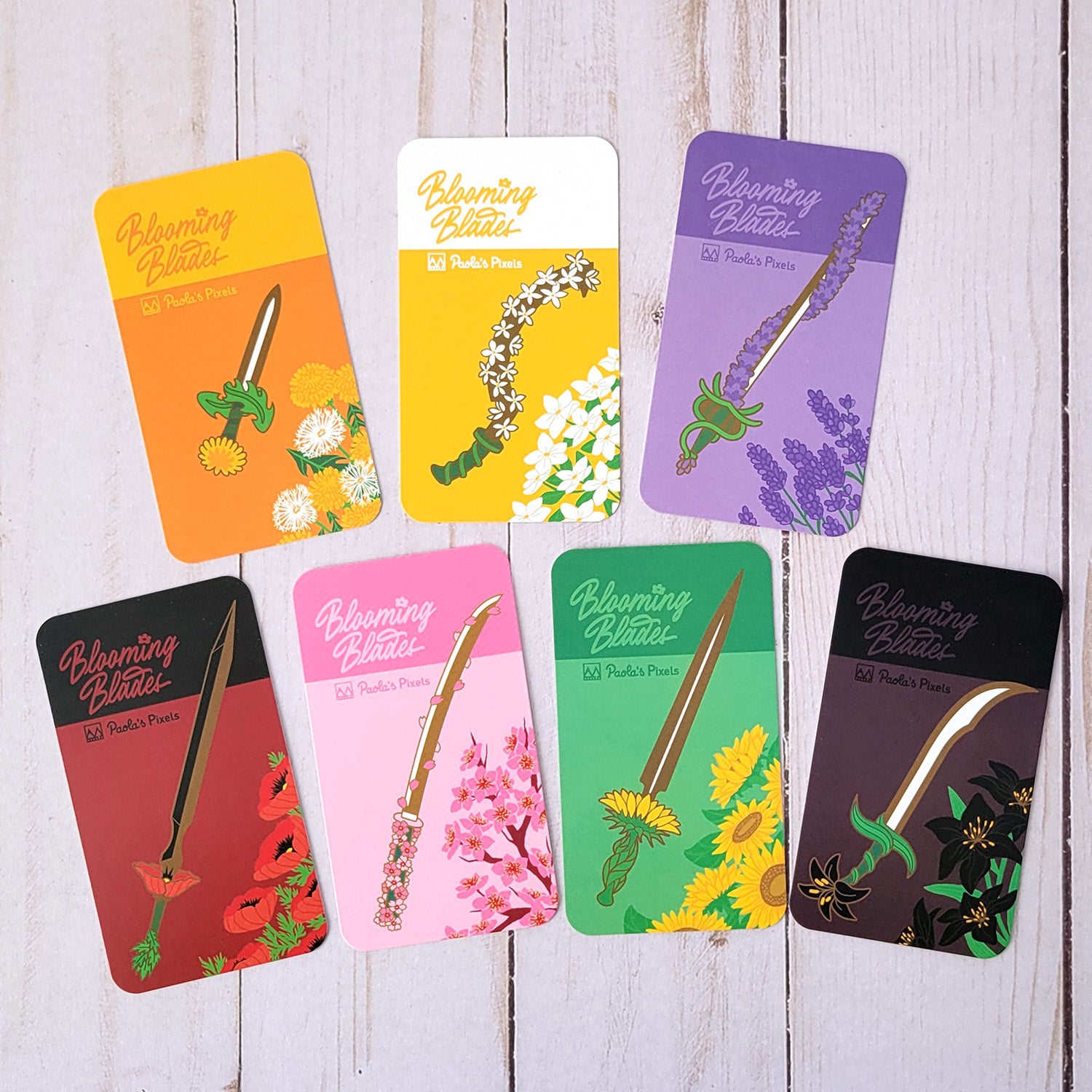 Blooming Blades Item Cards – Paola's Pixels