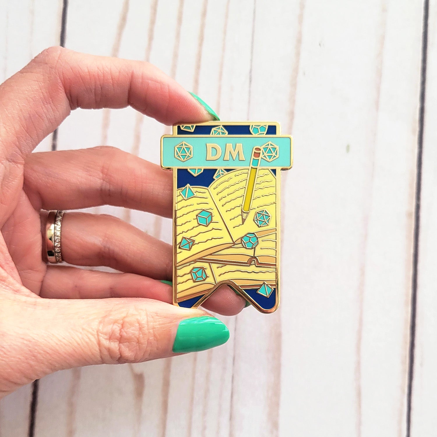 Seconds Sale! DM Banner Enamel Pin – Paola's Pixels