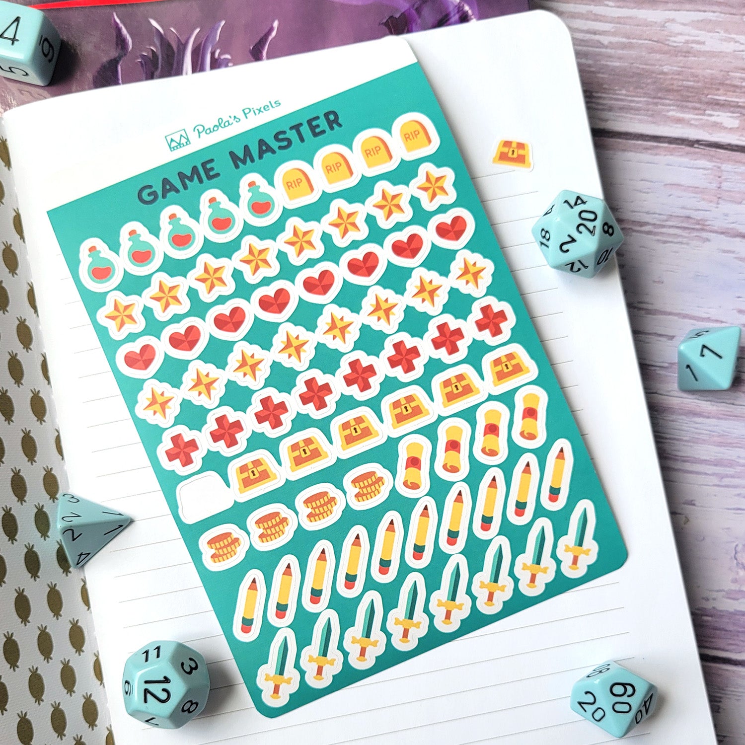 Game Master Notes Sticker Sheet – Paola's Pixels