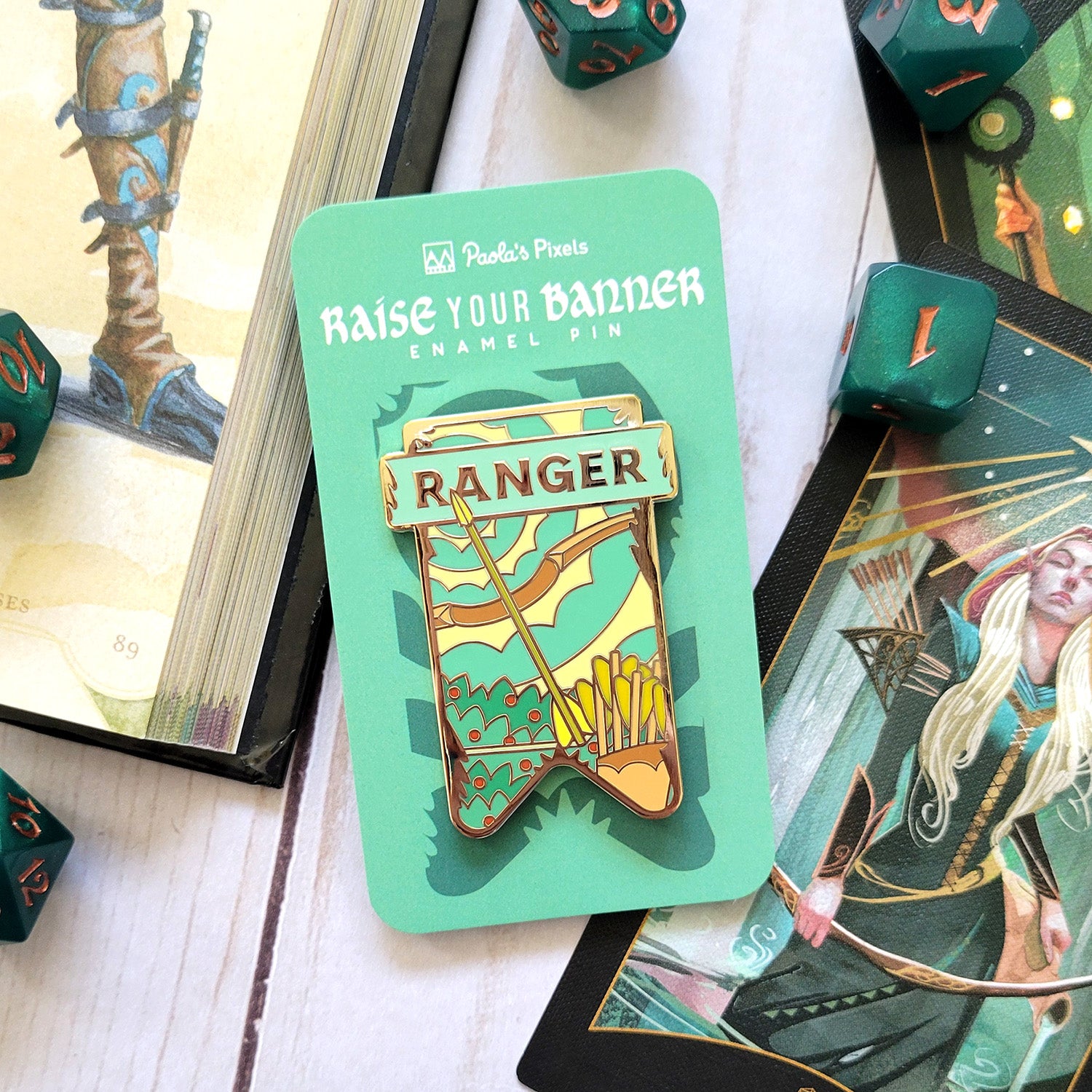 Ranger Banner Enamel Pin – Paola's Pixels