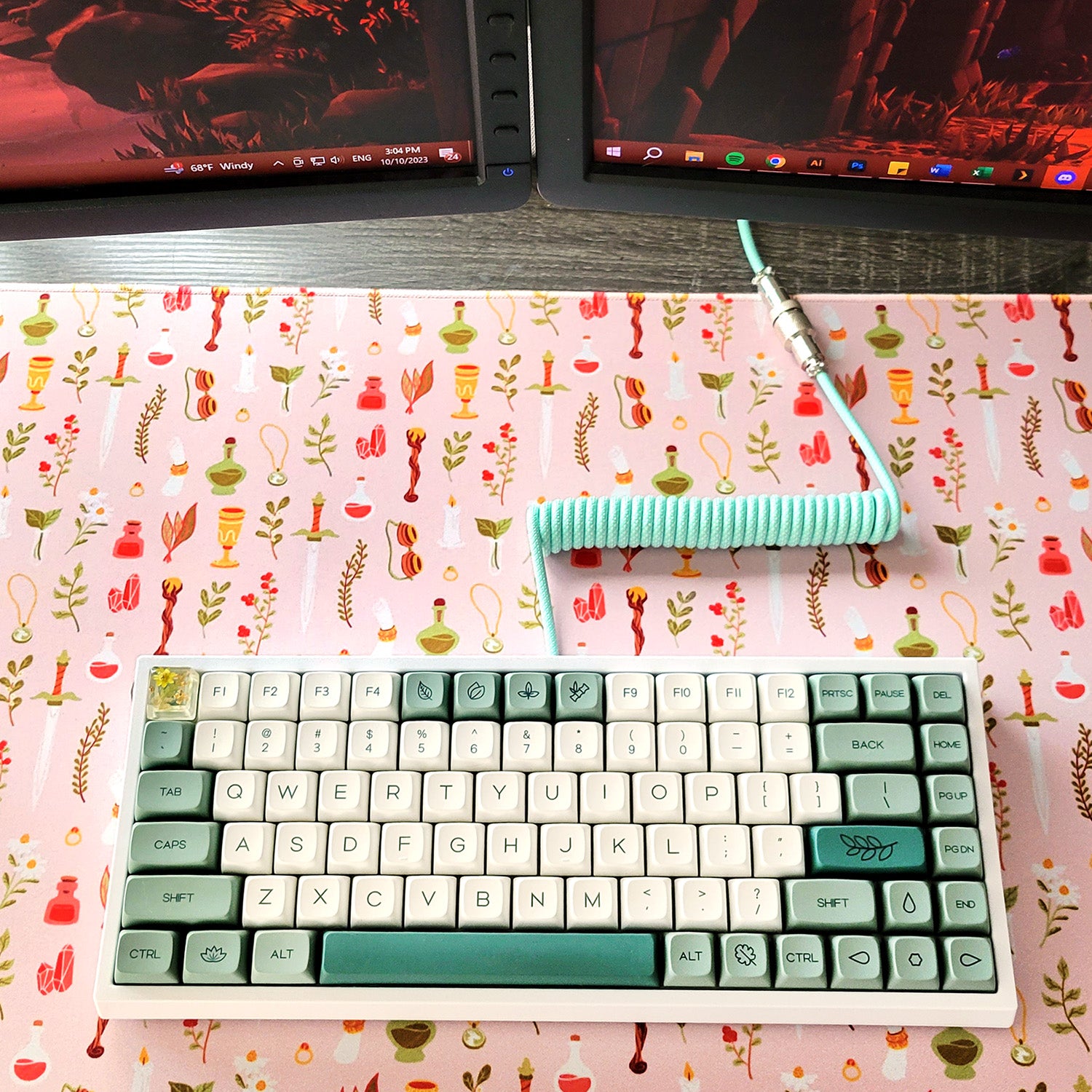 Spellcaster desk mat – Paola's Pixels