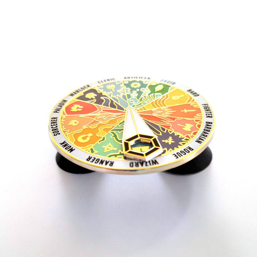 Dungeons and Dragons interactive enamel pin – Paola's Pixels