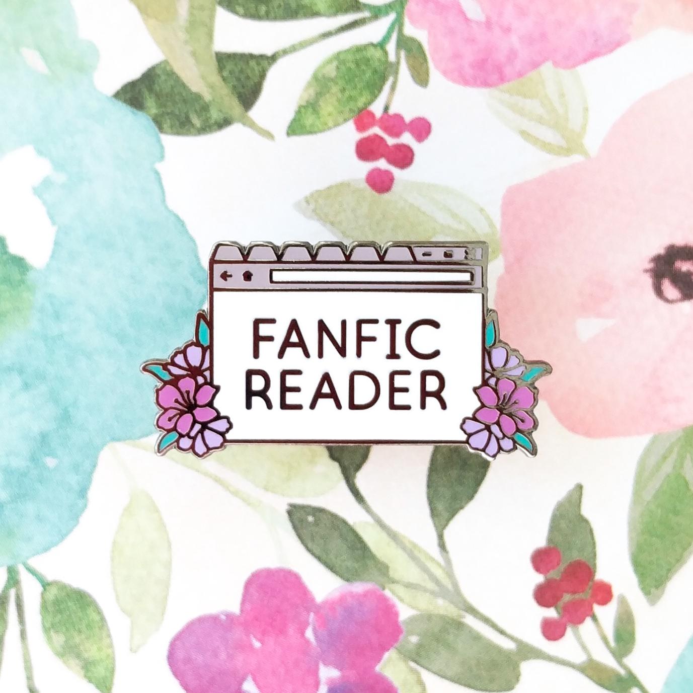 Fanfic Reader Enamel Pin – Paola's Pixels