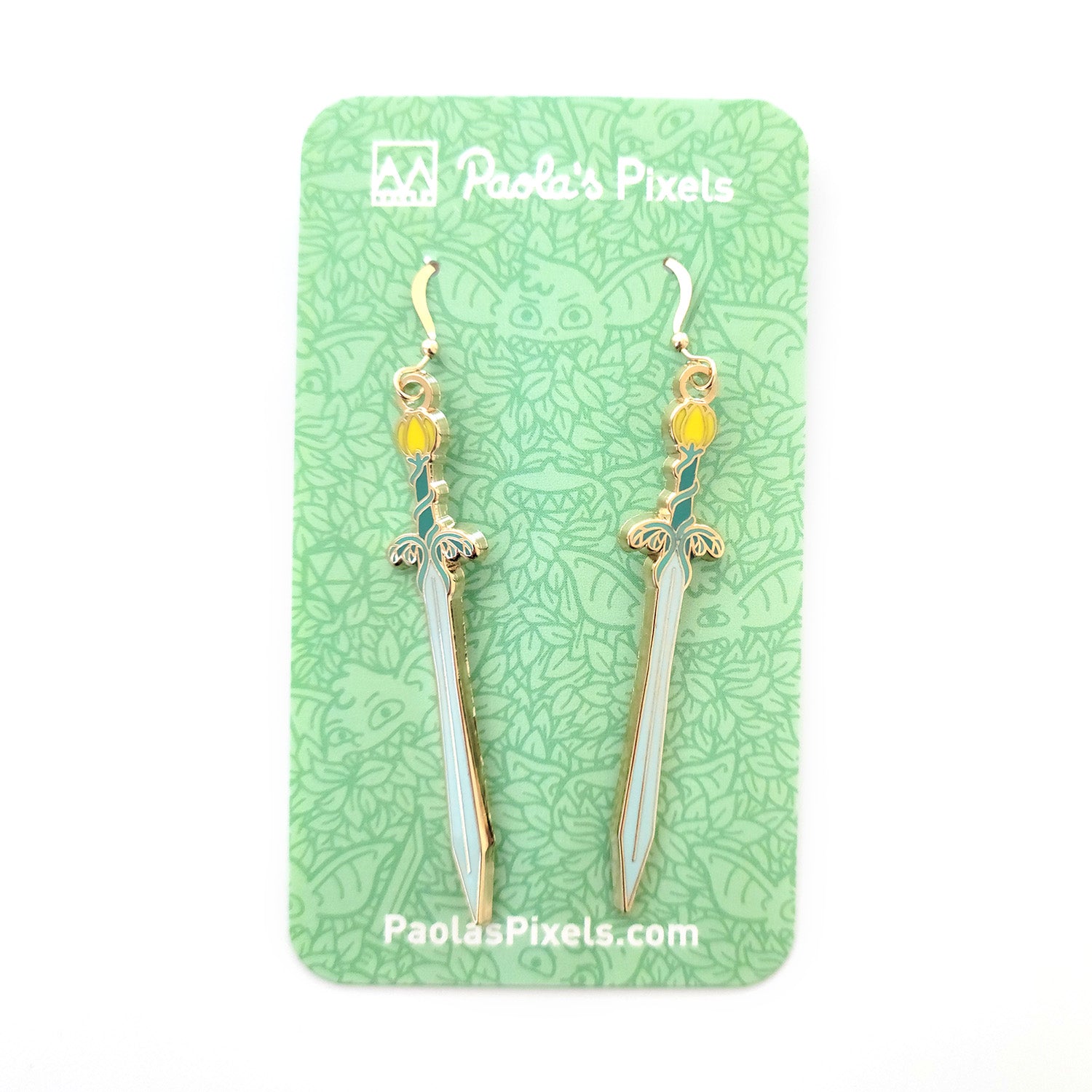 Tulip Sword Earrings – Paola's Pixels